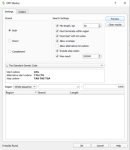 Use of ORF Finder: Practice and Worked example - geneticslab